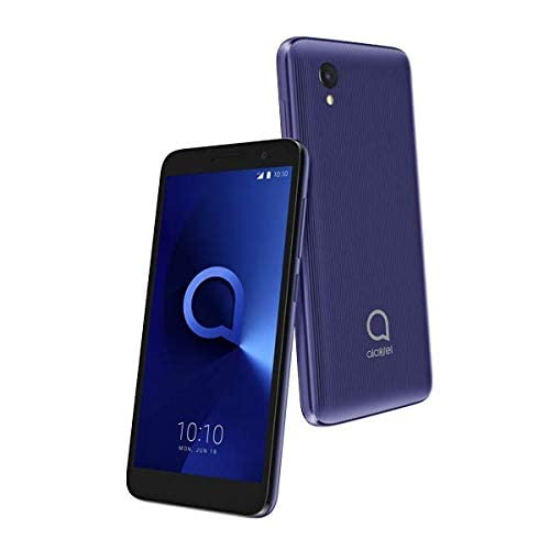 Alcatel 1 (2019) 5033E 4G LTE 5 inch 16GB 8MP Flash Quad Core Android Oreo Worldwide Unlocked (Bluish Black) (Renewed)