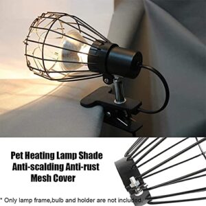 Dehydrator Reptile Heating Lamp Lampshade Guard Anti Scald Lamp Mesh Cover Anti-Rust Metal Wire Cage Protector for Amphibian Snake Lizard Turtle