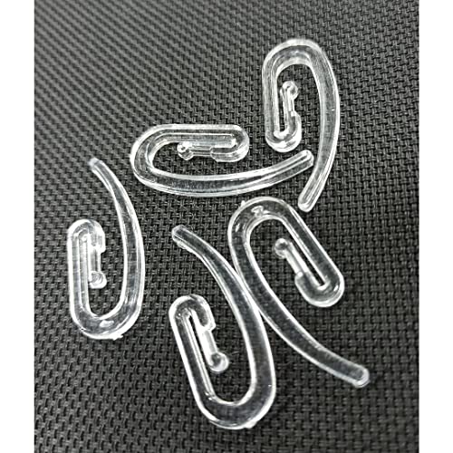 FAPBADRI Transparent Hook for Curtain Channel/Track - Plastic - 200 Pieces