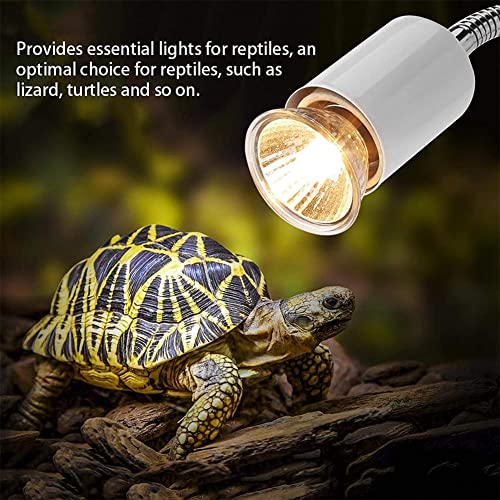 Dehydrator Reptile Heat Lamp 220-240V Healthy Lamp Bulbs Aquarium Heat Basking Spot Light Spiral Compact Reptile Sunlight for Reptile Snake Lizard Tortoise Gecko (Color : White-75W)