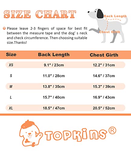 Topkins Dog Birthday Dresses, Dog Princess Dress, Turtleneck Puppy Skirt with Velvet Bowknot for Small Medium Dogs Girl (Orange, L)