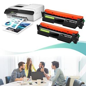 GREENBOX Compatible 051h Toner Cartridge Replacement for Canon 051H CRG051H CRG-051H 2169C001, 4,100 Pages High Yield for Canon LBP162dw MF267dw MF269dw LBP160 MF260 Printer (2-Pack Black)