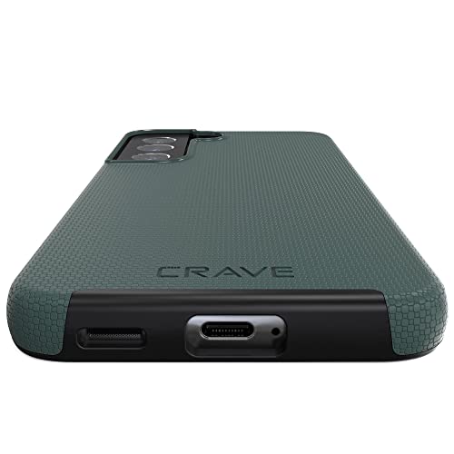 Crave Dual Guard for Samsung Galaxy S22 5G Case, Shockproof Protection Dual Layer - Forest Green