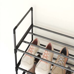 YSSPORT 6 Tiers Shoe Rack for Closet, Free Standing Shoe Rack Space Saving Shoes Storage Shelf, Stackable Shoe Shelf for 24 pairs Space