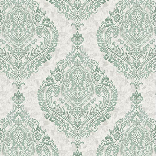 Stitch & Sparkle 100% Cotton Duck 45" Width Long Damask Spa Color Sewing Fabric by The Yard,D016G0805