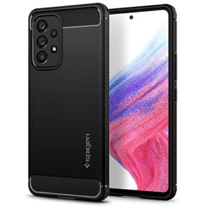 spigen rugged armor designed for galaxy a53 5g case (2022) - matte black