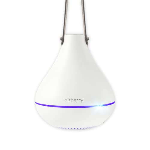 airberry NEW Smart Closet Automatic Management Device, Odor Eliminator, Electric air freshener for clothing, Remove odors, Wide scent, Cozy scent, for Closet, Dress room (Cotton Laundry, Device)