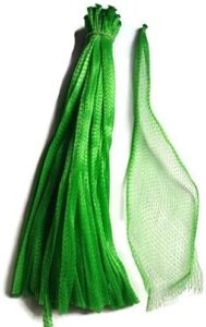 nc sajid rana 100pcs 15" green reusable nylon mesh net produce grocery toys fruits vegetables storage poly bags