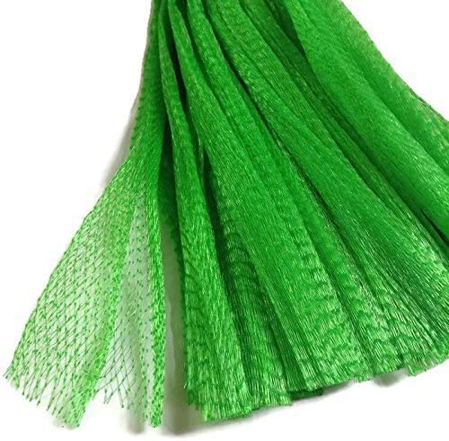 NC Sajid Rana 100pcs 15" Green Reusable Nylon Mesh net Produce Grocery Toys Fruits Vegetables Storage Poly Bags