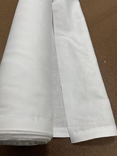 Bleached White 100% Cotton Muslin Fabric/Textile - Draping Fabric - by The Yard (60in. Wide) (1 Yard)