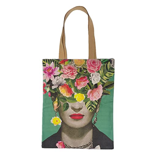 MistWorld Famous Mexican female painter bag canvas bag reusable shopping bag, shoulder bag tote bag with inner pocket