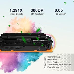 TESEN 410X(with New Chips) Remanufactured Toner Cartridge Replacement for HP 410X CF410X for HP Color Pro M452dn M452dw M452nw MFP M477fdw M477fnw M477fdn M377dw (Black, 4PK) Green Series