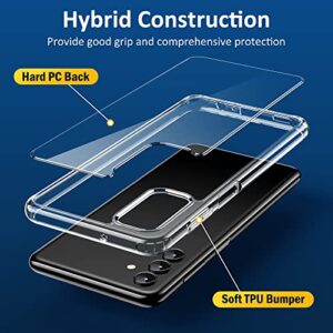 USLAI Case for Samsung Galaxy A13 5G, Non-Yellowing Shockproof Phone Bumper Cover, Anti-Scratch Back - Clear