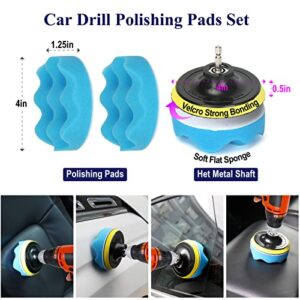 Car Cleaning Kit, 23pcs Interior Detailing Kit Detailing Brush Set Car Wash Set,Auto Drill Brush Set,Car Detailing Brushes for Cleaning Wheels,Dashboard,Interior,Exterior,Leather,Air Vents,Emblems