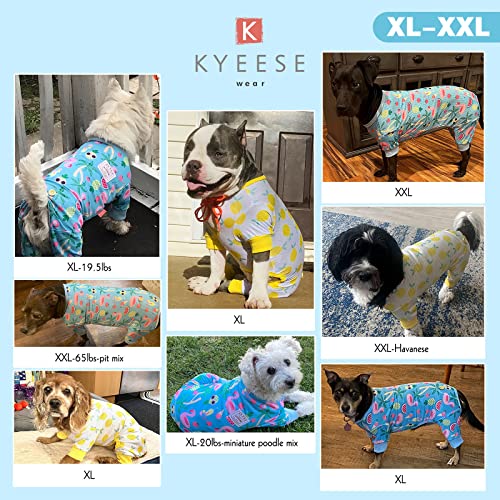 KYEESE Dogs Pajamas for Medium Dogs Lightweight Dog Pjs Dog Onesie Jumpsuit Dog Hair Shedding Cover Dog Clothes Great for Summer