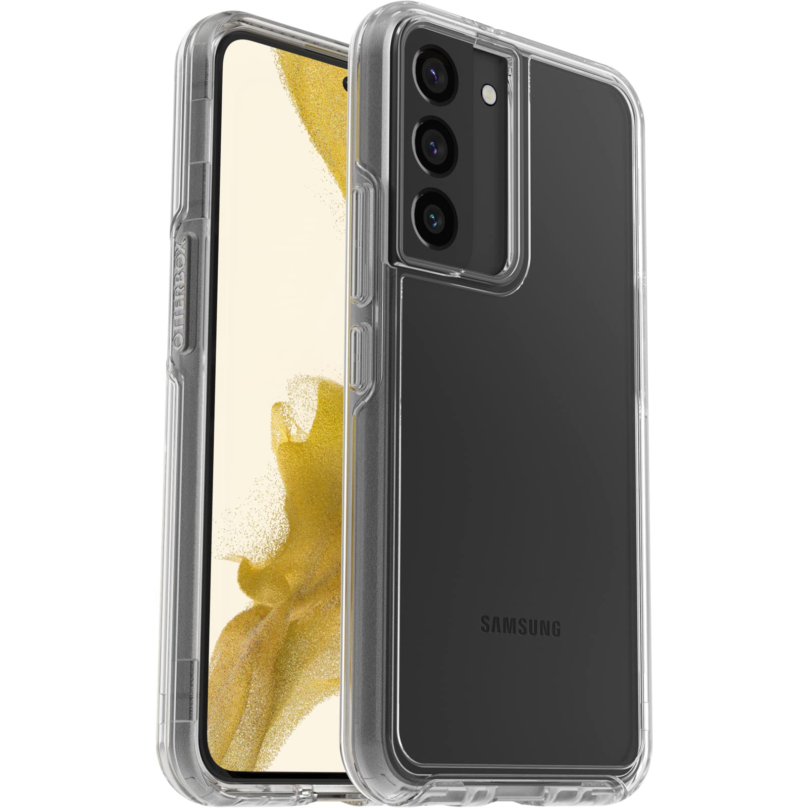 OtterBox Galaxy S22 Symmetry Series Case - CLEAR, Ultra-Sleek, Wireless Charging Compatible, Raised Edges Protect Camera & Screen