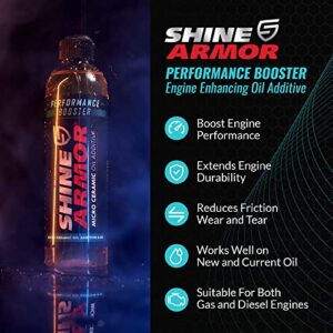 SHINE ARMOR Synthetic Engine Oil Treatment, Car Interior Cleaner & Leather Cleaner