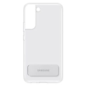 Samsung Electronics Galaxy S22+ Clear Standing Cover, Protective Phone Case, Corner TPU Bumpers, PC Back Protection, Adjustable Viewing Angle, US Version, Transparent, (EF-JS906CTEGUS)