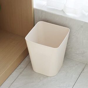 SAROSORA Small Trash Can 1.6 Gallon 3-Pack Trash Basket Mini Garbage Can - for Office, Kitchen, Livingroom, Bathroom, Bedroom (Beige, 3)