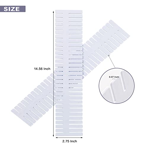 Drawer Dividers Adjustable Organizer 32Pcs - Suitable for Socks,Underwear,Makeup,Tidy Kitchen, Bedroom,White Dresser