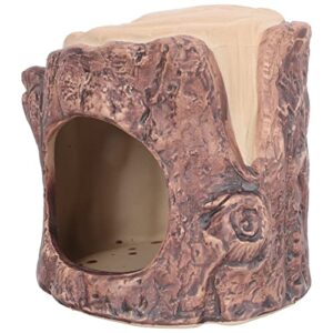 yardwe summer squirrel nest ceramic hamster hideout hamster house chinchilla mini hut small animal hideout cave critter bath for chinchilla hamster rat gerbils chinchilla mini hut