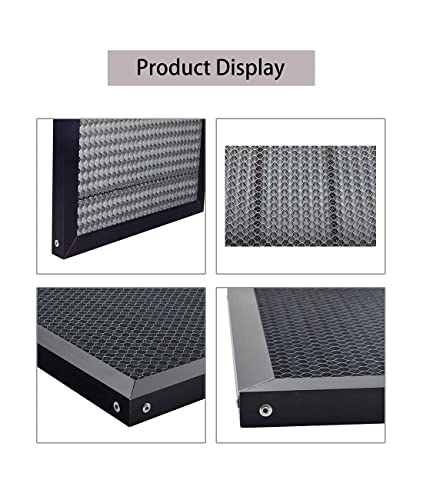 TEN-HIGH Honeycomb Working Table Aluminum, for CO2 Laser Engraver Machine Cutter CNC Engraving Router, 400 x 300mm