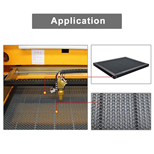 TEN-HIGH Honeycomb Working Table Aluminum, for CO2 Laser Engraver Machine Cutter CNC Engraving Router, 400 x 300mm