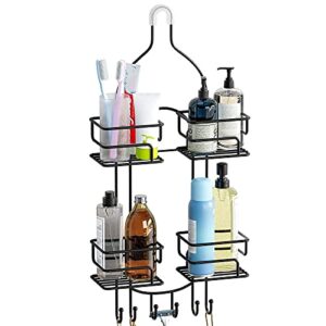 SRIWATANA Shower Caddy with Hooks and Shower Organizer with Soap Dish (Contains 2 Items)