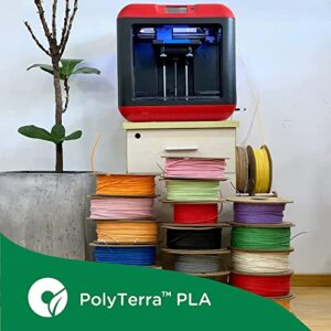 Polymaker Matte PLA Filament 1.75mm PLA Bundle of 2, 1kg Carton Spool PLA Filament 1.75 - PolyTerra PLA 3D Printer Filament Bundle, Print with Most 3D Printers Using 3D Filament, 2 Colors