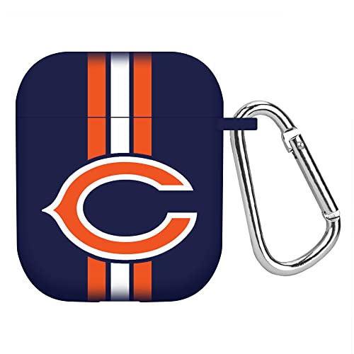 GAME TIME Chicago Bears HD Case Cover Compatible with Apple AirPods Gen 1&2 (Stripes)