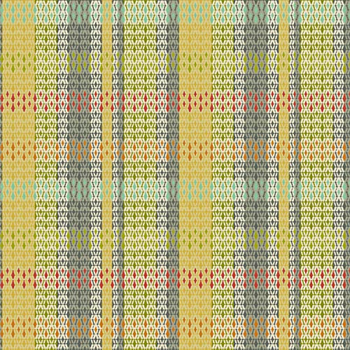 Stitch & Sparkles Cotton Duck 45" Plaid Papaya Color Sewing Fabric by The Yard