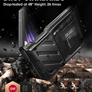 SUPCASE Unicorn Beetle Pro Series Case for Samsung Galaxy Z Flip 3 5G (2021), Full-Body Dual Layer Rugged Protective Case with Holster (Black)