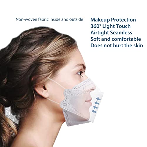 KN95 Face Masks for Adults 50 Pack, Individually Wrapped, 5-Ply Red Disposable Face Mask Against PM 2.5 Smoke & Dust, Filtration Efficiency 95%