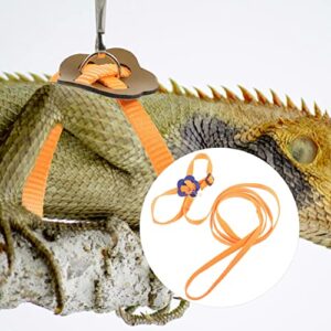 Adjustable Reptile Lizard Harness Leash: Turtle Lizard Traction Belt Bearded Dragon Accessories Crested Gecko Guinea Pig Harness Rope