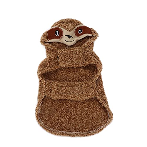 Halloween Pet Hoodie Costume, Pet Halloween Suit Sloth Style Dog Halloween Costume Cat Halloween Costume Fancy Dress for Dogs and Cats