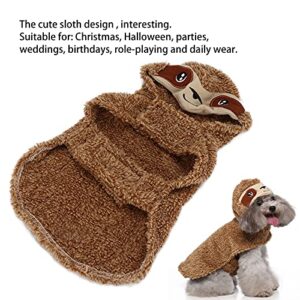 Halloween Pet Hoodie Costume, Pet Halloween Suit Sloth Style Dog Halloween Costume Cat Halloween Costume Fancy Dress for Dogs and Cats