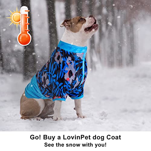 LovinPet X-Large Pets Coat, Dog Costume, Skin-Friendly Flannel Fabric Dogs Sweater, Nocturnal Multi Prints Dog Clothes, Warm Dog Clothes for Medium Large Breeds Dog Cold Weather Using XL