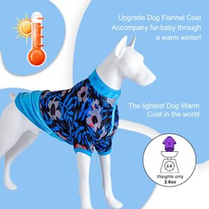 LovinPet X-Large Pets Coat, Dog Costume, Skin-Friendly Flannel Fabric Dogs Sweater, Nocturnal Multi Prints Dog Clothes, Warm Dog Clothes for Medium Large Breeds Dog Cold Weather Using XL