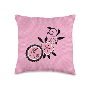 miraculous ladybug marinette dupain-cheng flowers throw pillow, 16x16, multicolor