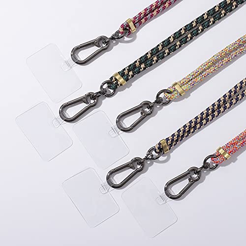 CHJN Phone Lanyard, Universal Cell Phone Lanyard with Adjustable Nylon Neck Strap, Phone Tether Safety Strap Compatible with Most Smartphones with Full Coverage (Camouflage Green), 0.328ft*0.328ft