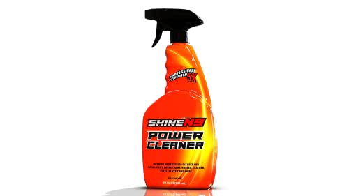 ShineN9 All-Purpose Cleaner – Professional Power Car Cleaner Spray – Multipurpose Exterior Interior Car Cleaner for Upholstery, Leather, Vinyl, Rims – Fast and Easy Car Cleaning for Grease, Stains, Dirt