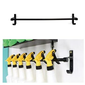 Spray Bottle Storage Rack Hanging Garage Car Wash Tool Rack Car Beauty Shop Accessory Display Auto Cleaning Detailing Tools Hanger(Black)