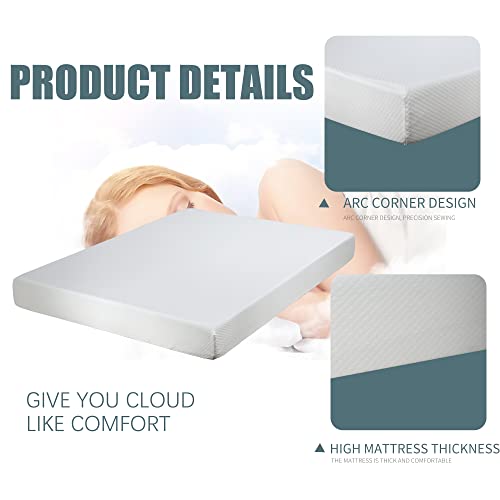 Sentiment Memory Foam Mattress 8 inch Gel Mattress Cool Sleep Pressure Relief Medium Firm Mattresses CertiPUR-US Certified/Bed-in-a-Box/Pressure Relieving (Queen)