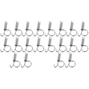 stobok 20pcs metal finger spring latch hook cage door spring hook for fixing pet wire cage door rabbit birds bunny rodents guinea pig hamster parrot hedgehog