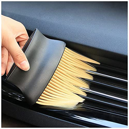 Auto Interior Dust Brush, Car Cleaning Brushes Duster, Soft Bristles Detailing Brush Dusting Tool for Automotive Dashboard, Air Conditioner Vents, Leather, Computer,Scratch Free