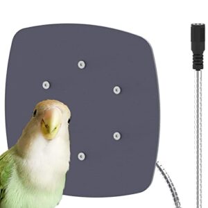 ogioxam bird heater, thermostatical bird warmer for parakeets, ip67 waterproof bird accessories and supplies, 12v