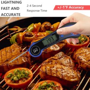 Kedoo Digital Meat Thermometers for Kitchen Cooking,Waterproof Instant Read Food Thermometer,Outdoor Cooking,Grilling Smoker,Deep Frying,Baking,BBQ_A2