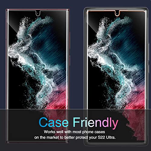 IMBZBK [3+3 Pack for Samsung Galaxy S22 Ultra 5G Screen Protector [Not Glass], 3 Pack Flexible TPU Film with 3 Pack Tempered Glass Camera Lens Protector, Fingerprint Suitable, Case Friendly