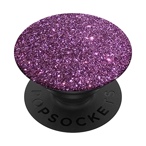 Fashion Elegant Lavender Purple-Glitter Design PopSockets Swappable PopGrip