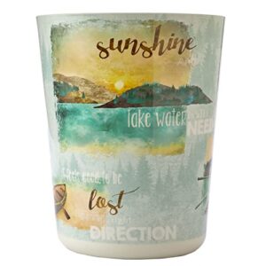 SKL Home Waterfront Wastebasket, Multicolored